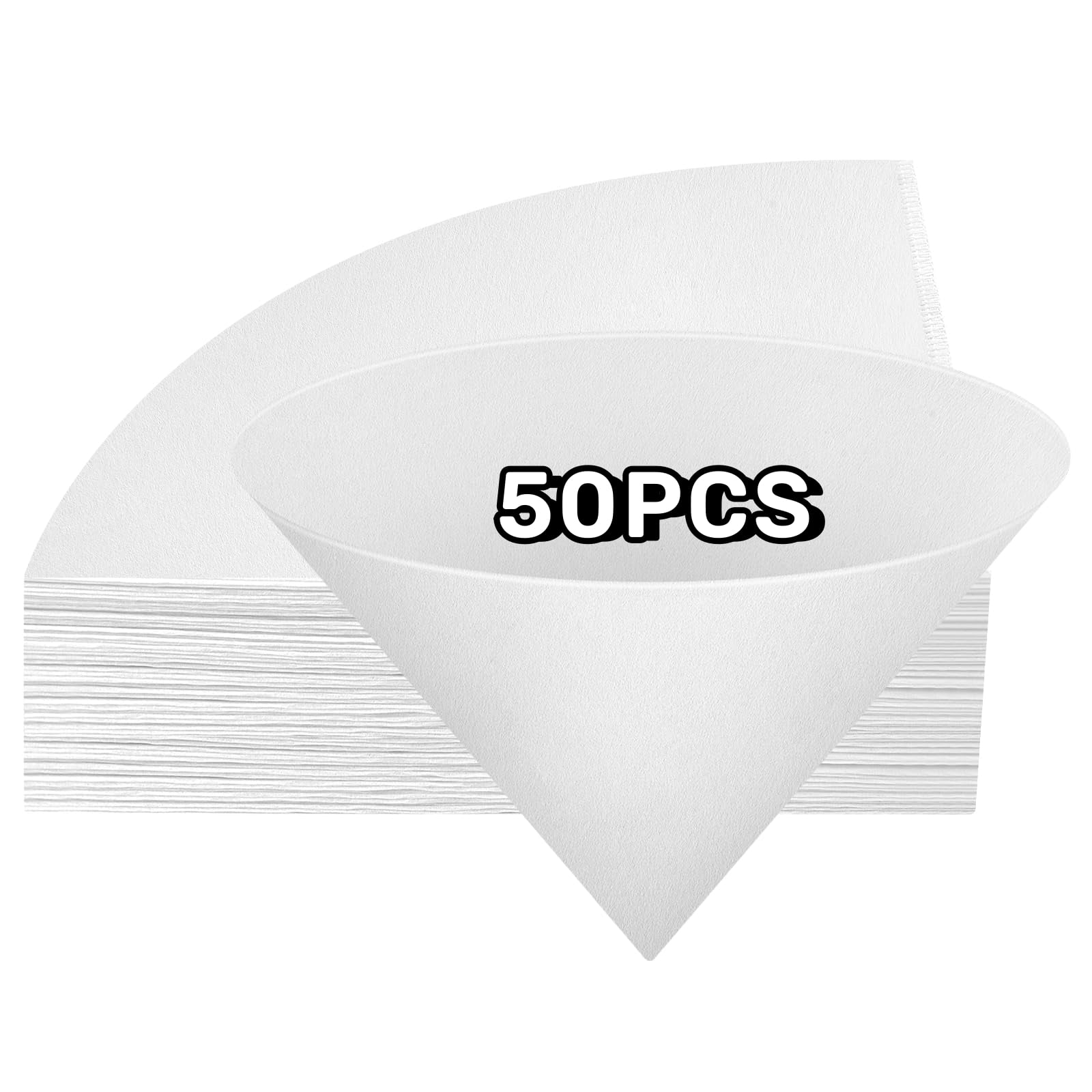 MODANU 50 Pcs Fryer Oil Filter 9in Cone Filters Non Woven Filter Cones ...