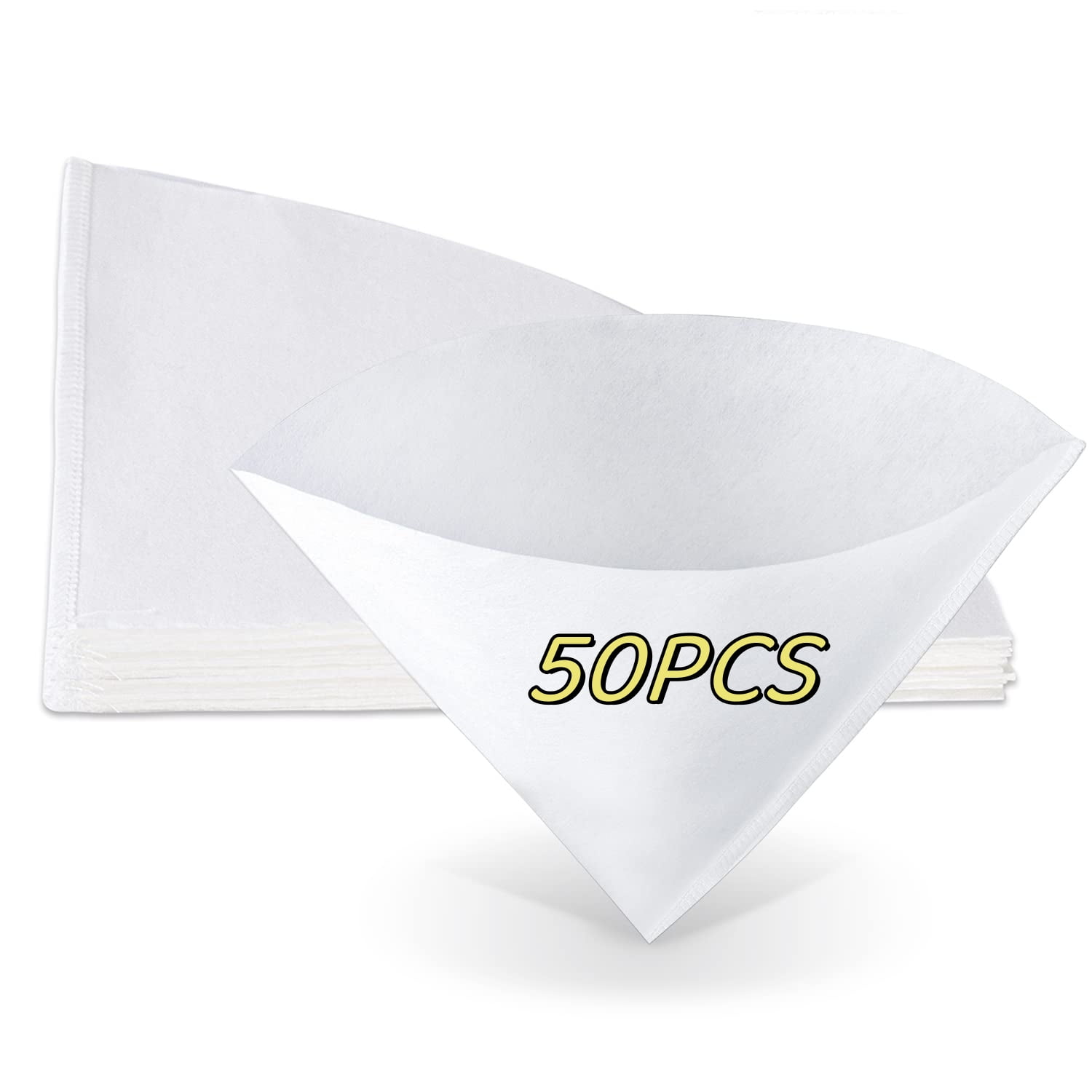 MODANU 50 Pieces White Cone Filters 9.05" Food Cooking Oil Filter ...