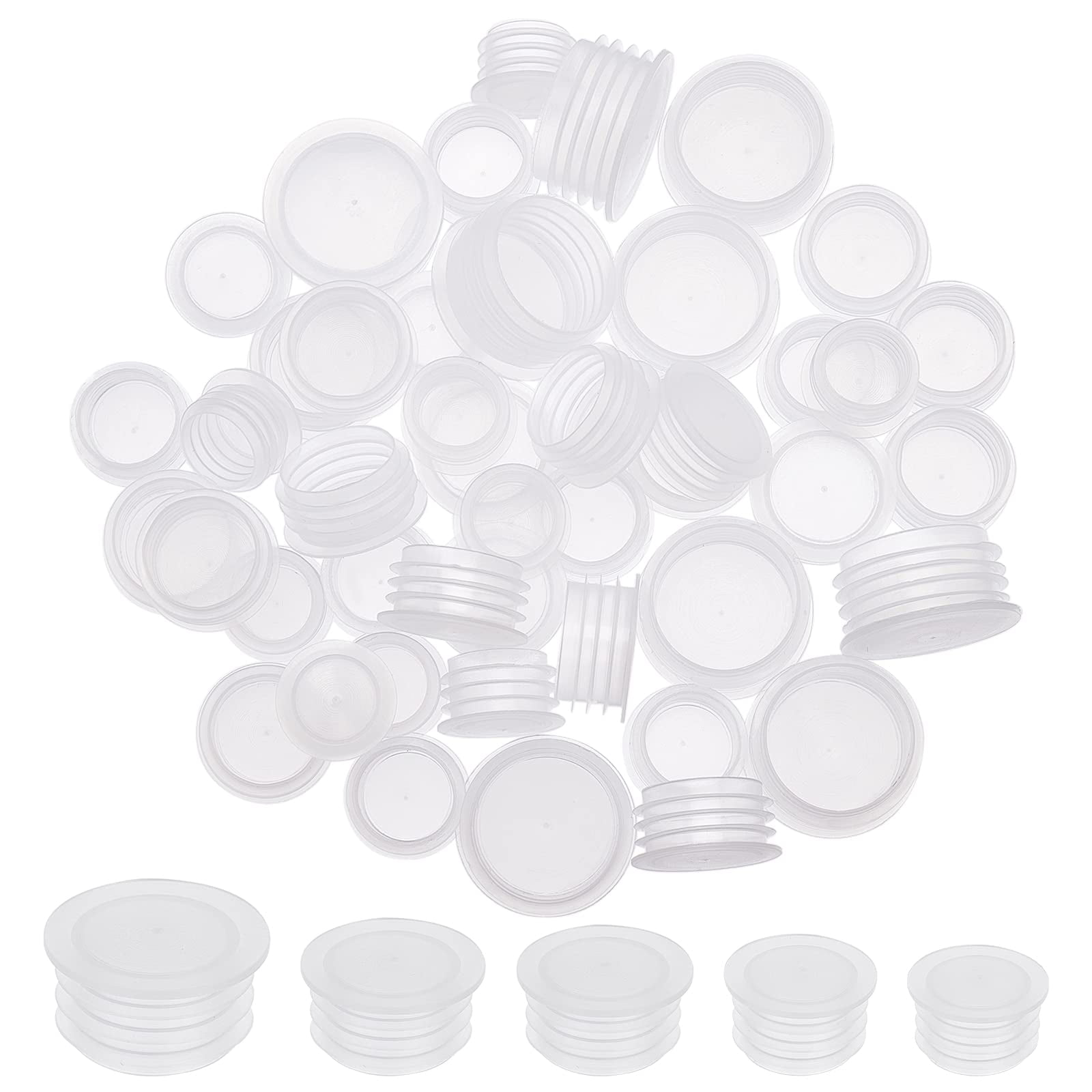 MODANU 50Pcs Plastic Salt And Pepper Shaker Stopper Replacement Plug ...