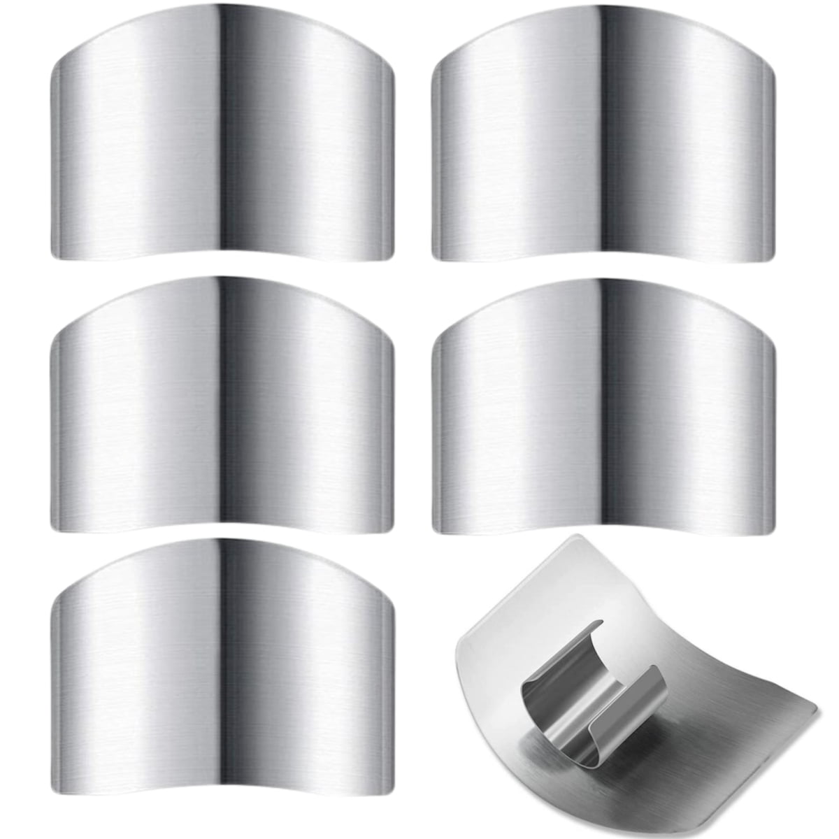 MODANU 6 Pcs Finger Guards for Cutting, Stainless Steel Finger Guard ...