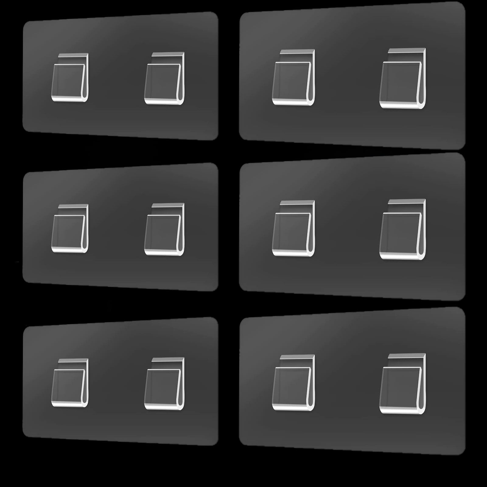 MODANU 6 Pcs Shower Caddy Adhesive Replacement, Shower Shelf Adhesive ...