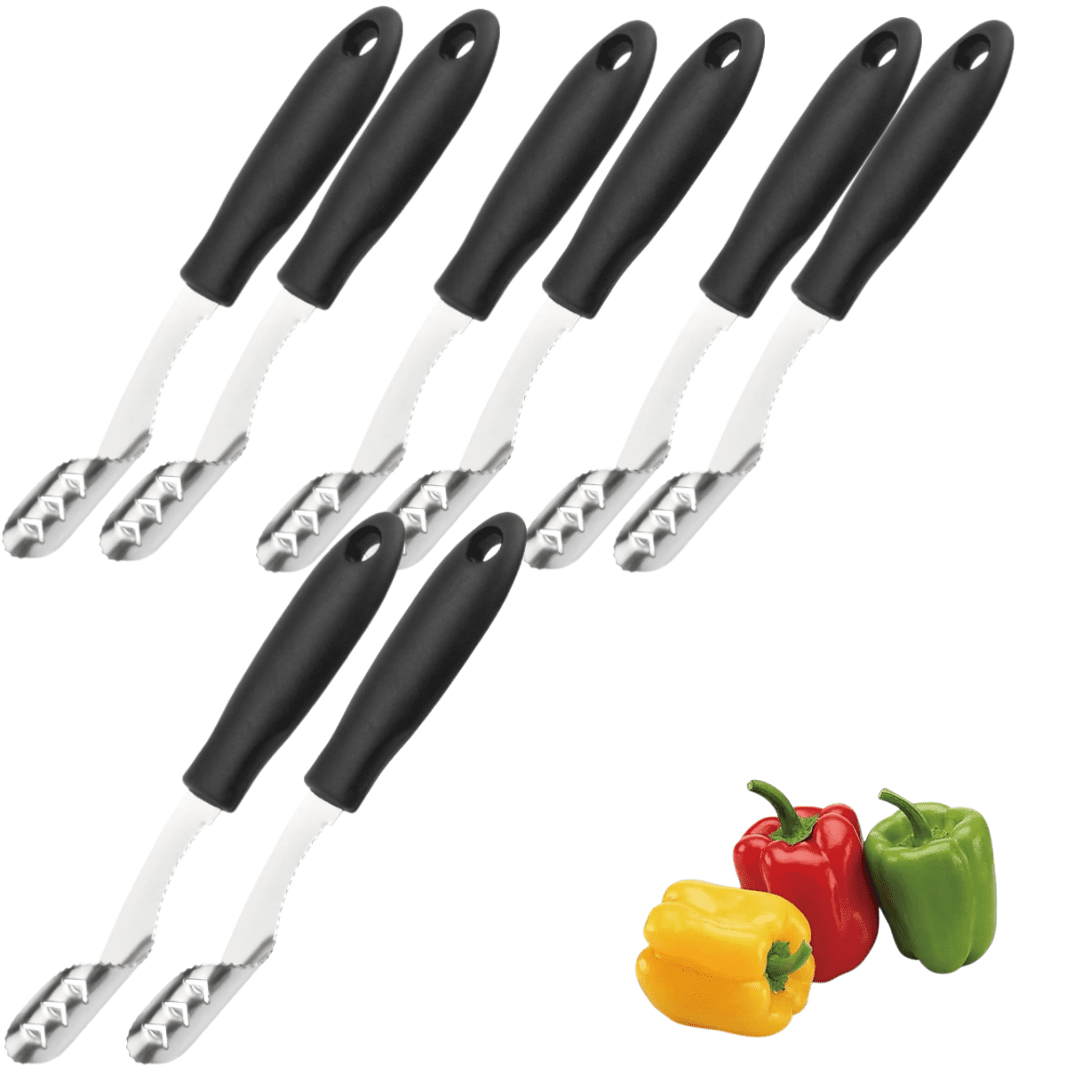 MODANU 8 Pack Jalapeno Corer Tool - Stainless Steel Pepper Corer Tool ...