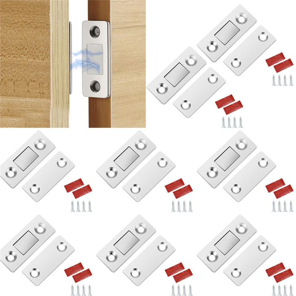 MODANU 8 Pcs Ultra-Thin Invisible Magnetic Door Stoppers, Punch-Free ...