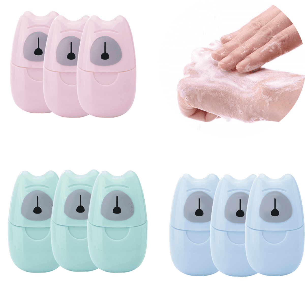 MODANU 9 Boxes Paper Soap, Mini Portable Travel Soap Paper Sheets ...