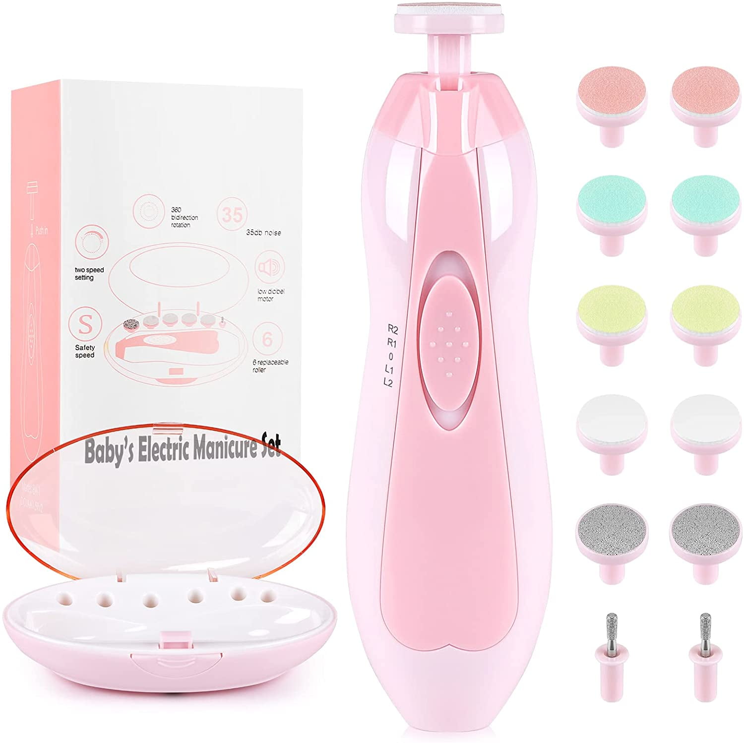 MODANU Baby Nail Clipper, Electric Baby Nail Trimmer, Toes Fingernails ...