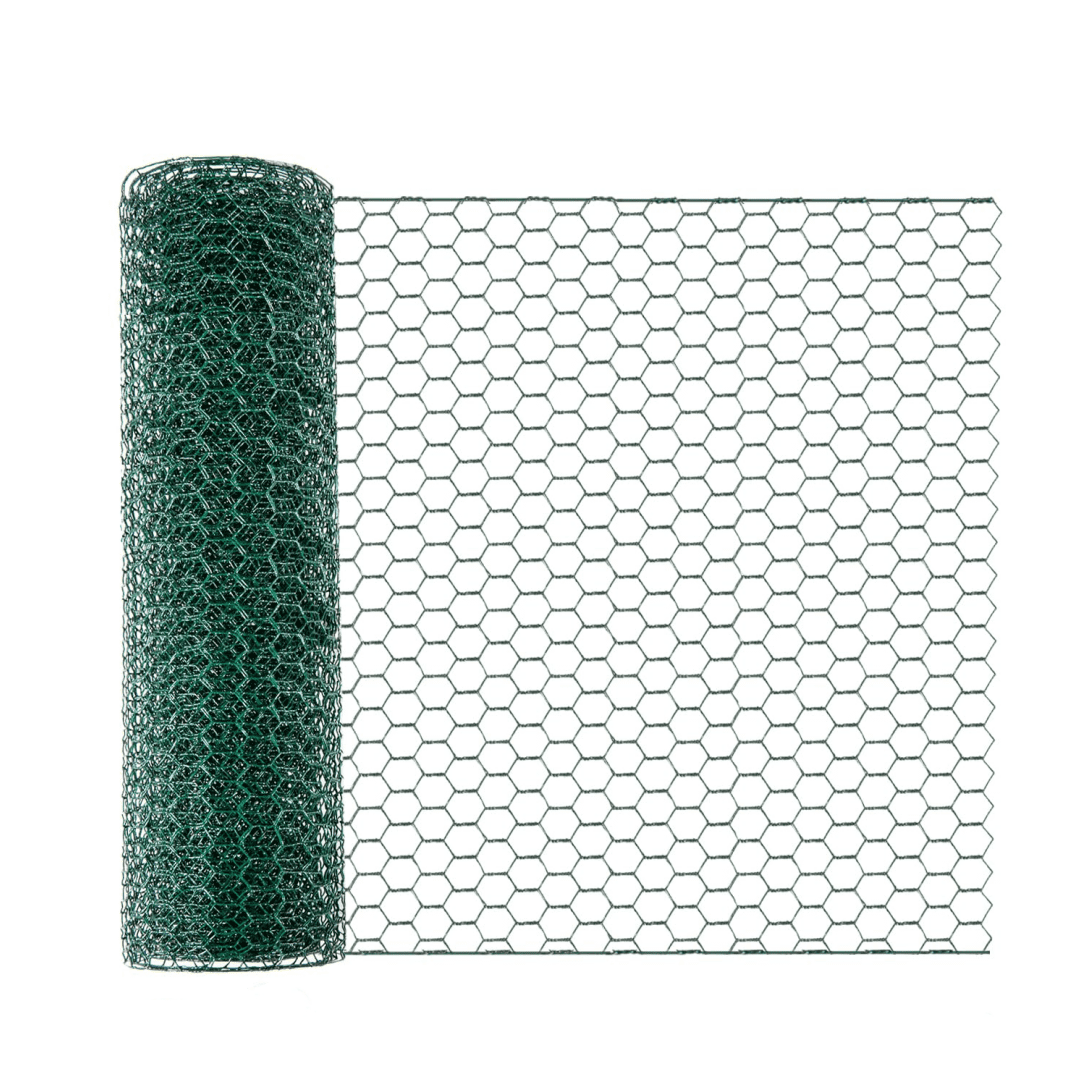 MODANU Chicken Wire for Floral Arrangements, 15.7" x 13.1ft Green ...