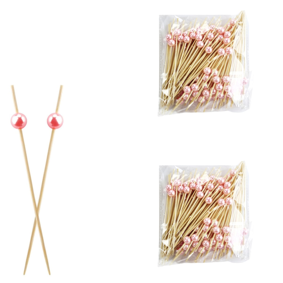 MODANU Cocktail Picks 200 Counts 4.7 inch Handmade Sticks Wooden ...