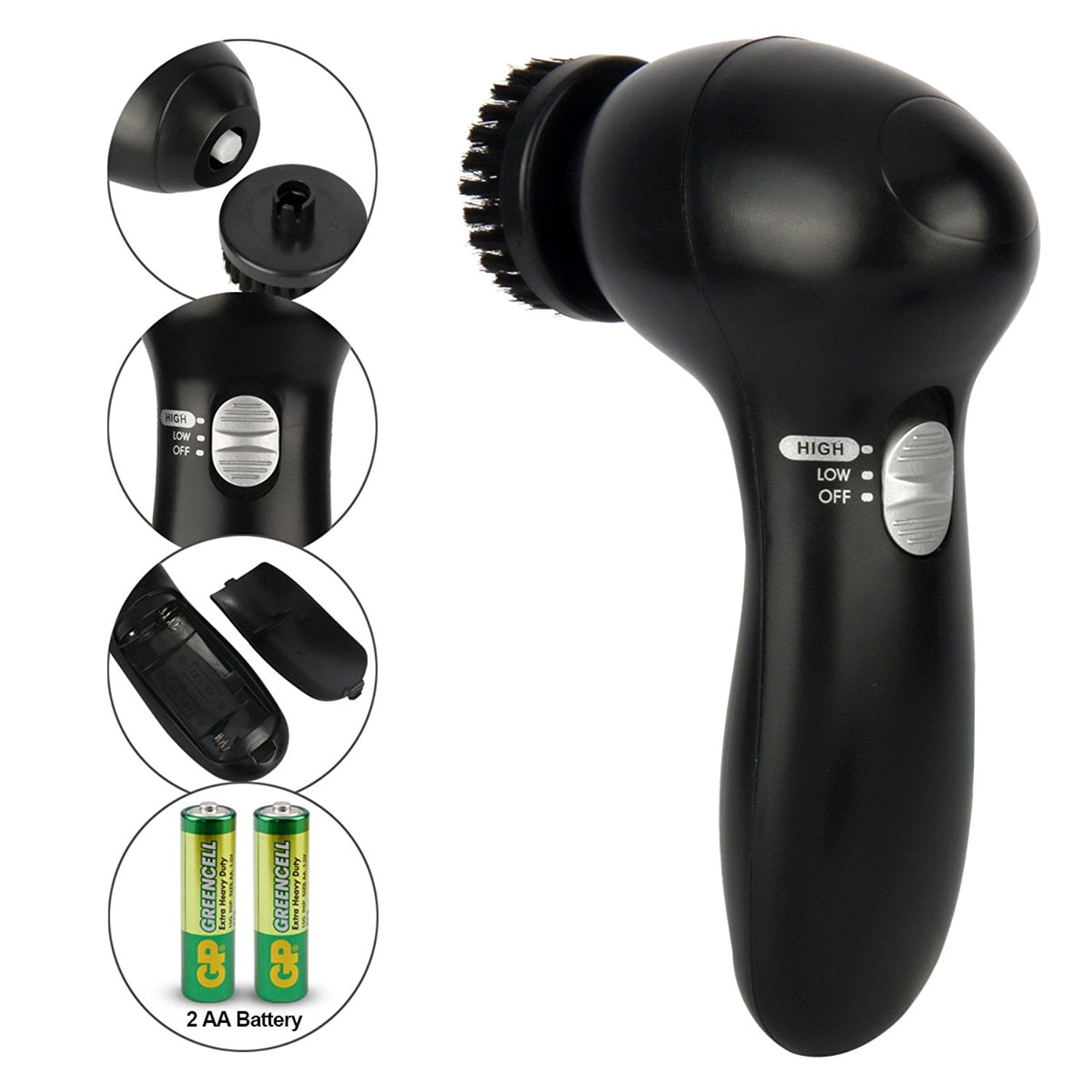MODANU Electric Shoe Shine Kit, Electric Shoe Polisher Brush Shoe ...