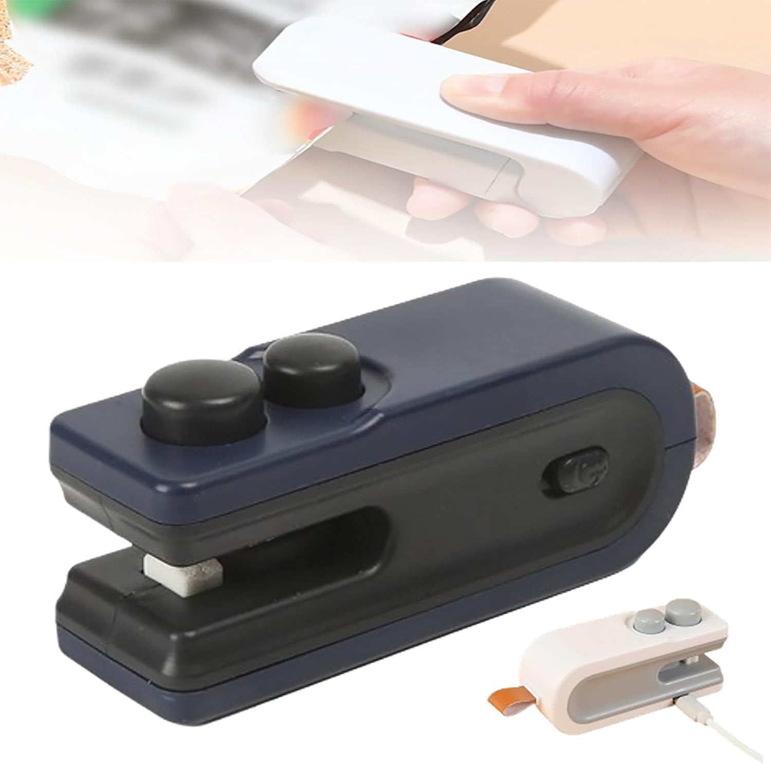 MODANU Mini Bag Sealer, 2 in 1 Bag Sealer and Cutter USB Rechargeable ...