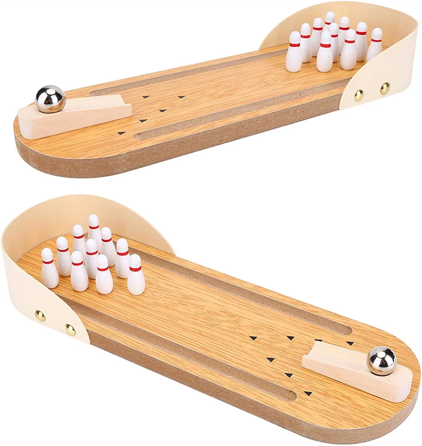 MODANU Mini Bowling Game Set of 2, Funny Gifts for Kids & Adults, Desk ...