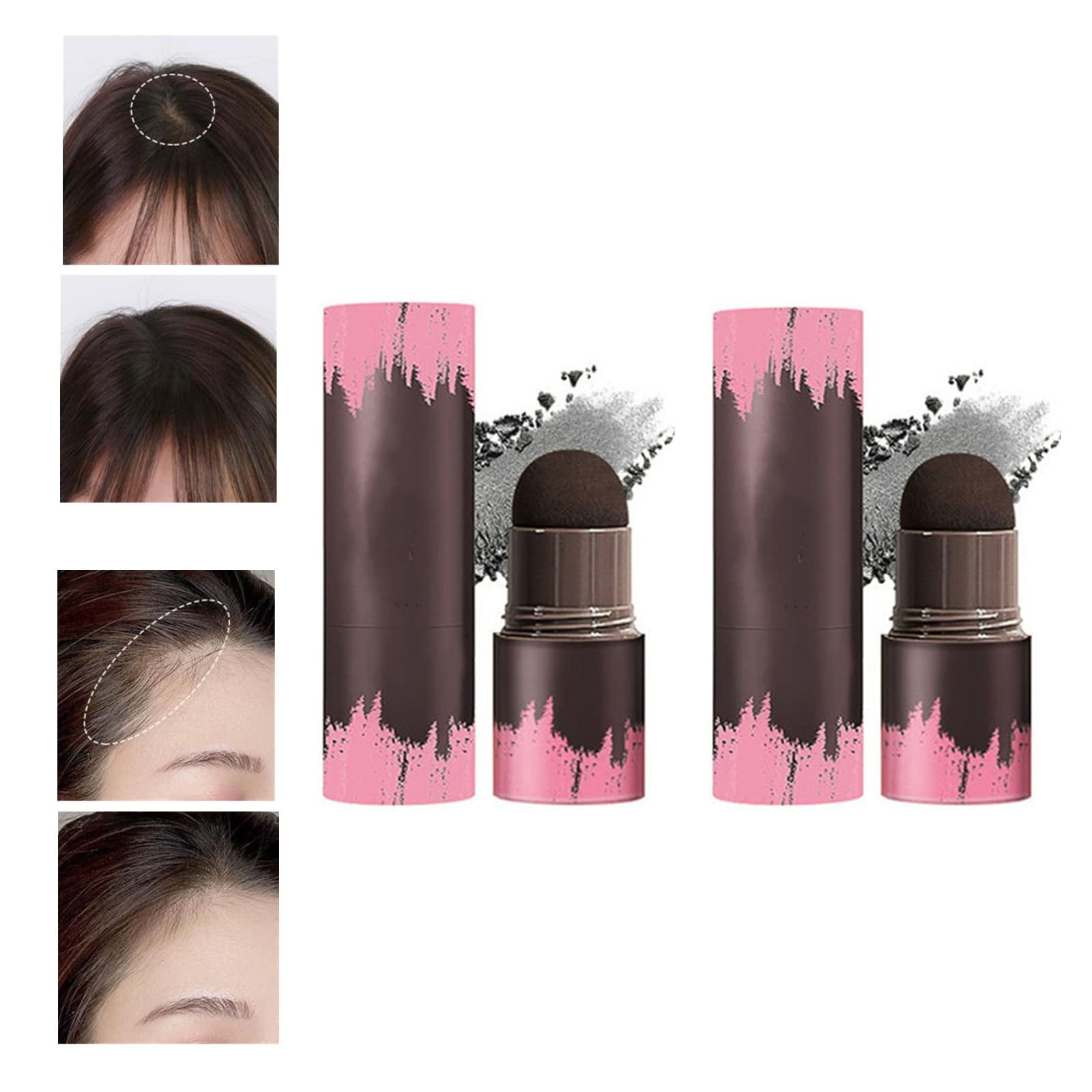 MODANU Natural Shade Hairline Powder, 2 Pcs Hair Shading Sponge Pen ...