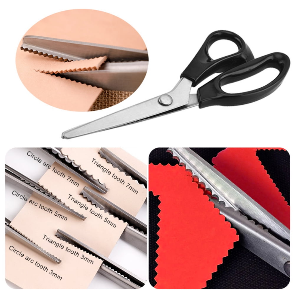 MODANU Pinking Shears for Fabric 9 inch Right and Left Handed Pinking ...