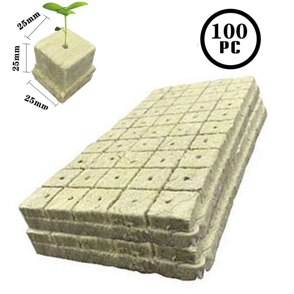 MODANU Rockwool Cubes 1 inch Garden Stonewool Grow Cubes Starter Plugs ...