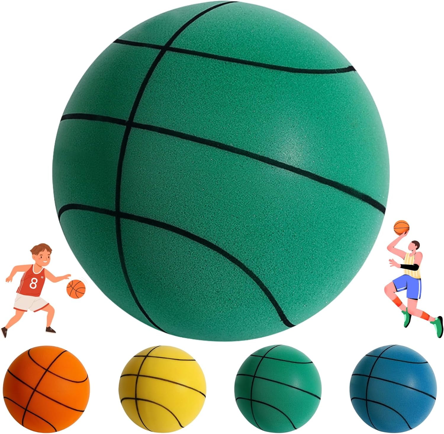 MODANU Silent Basketball, 9.4" Silent Ball Basketball, Foam Basketball ...