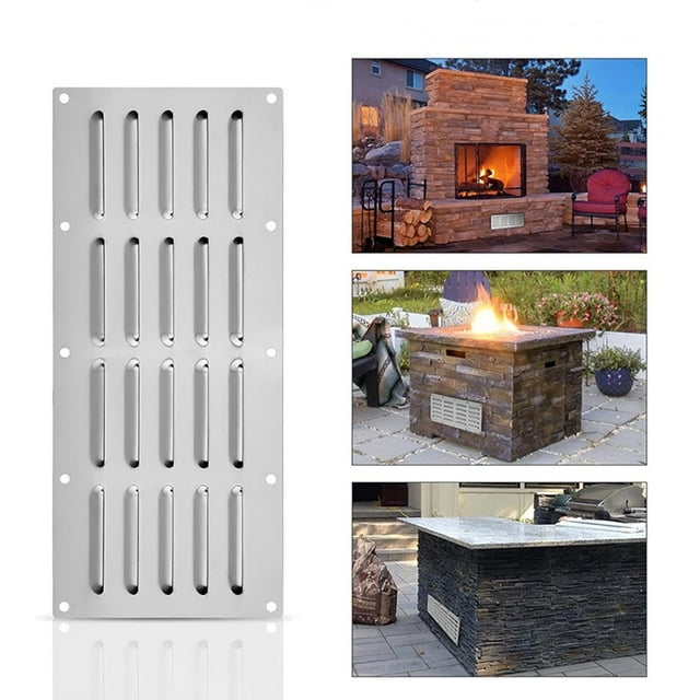 MODANU Stainless Steel Venting Panel for Grill Accessory, 15 x 6.57inch ...