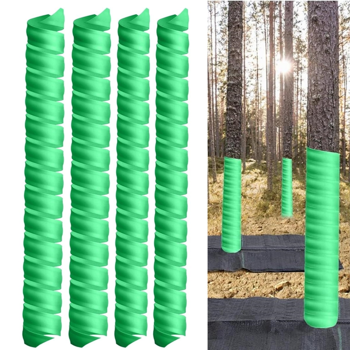 MODANU Tree Guards, 4Pcs Tree Trunk Protectors Guard Tube Wraps in 2 ...
