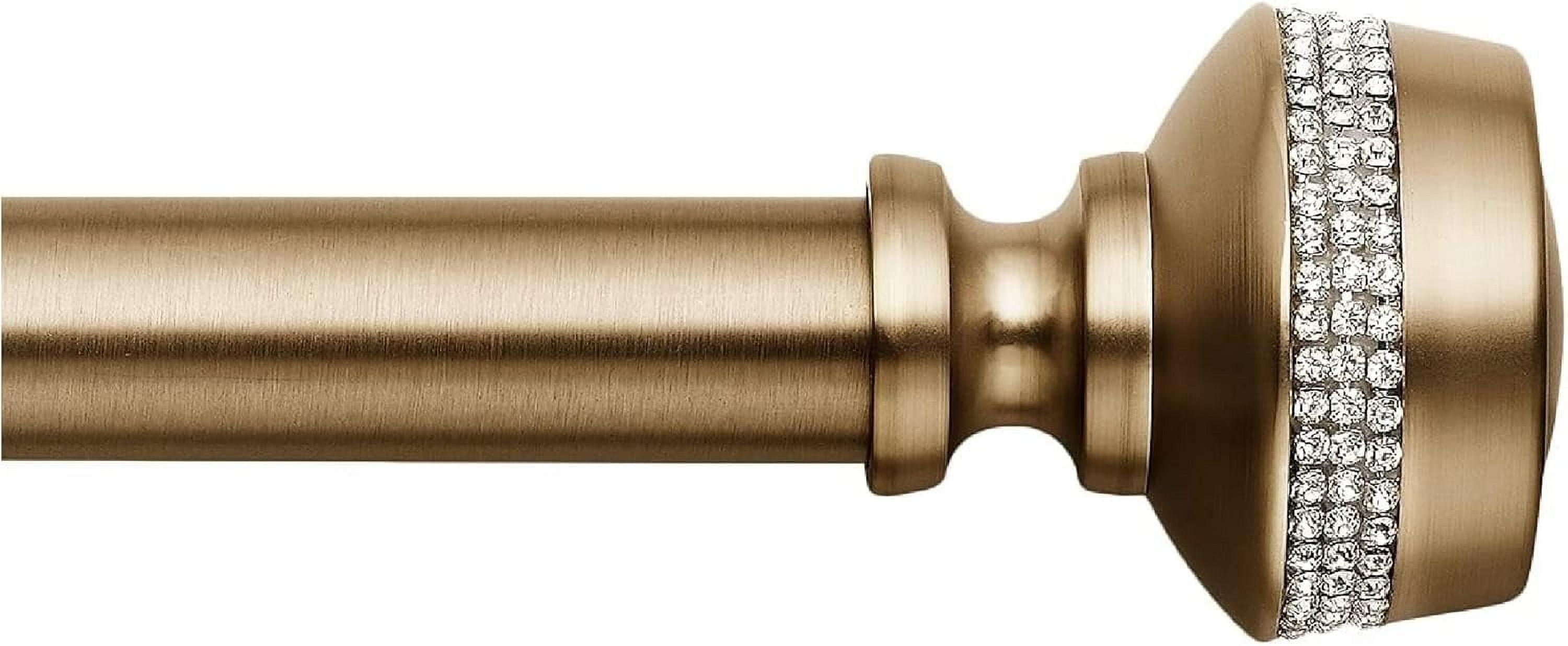 MODE Premium Collection Adjustable Single Curtain Rod Set with ...
