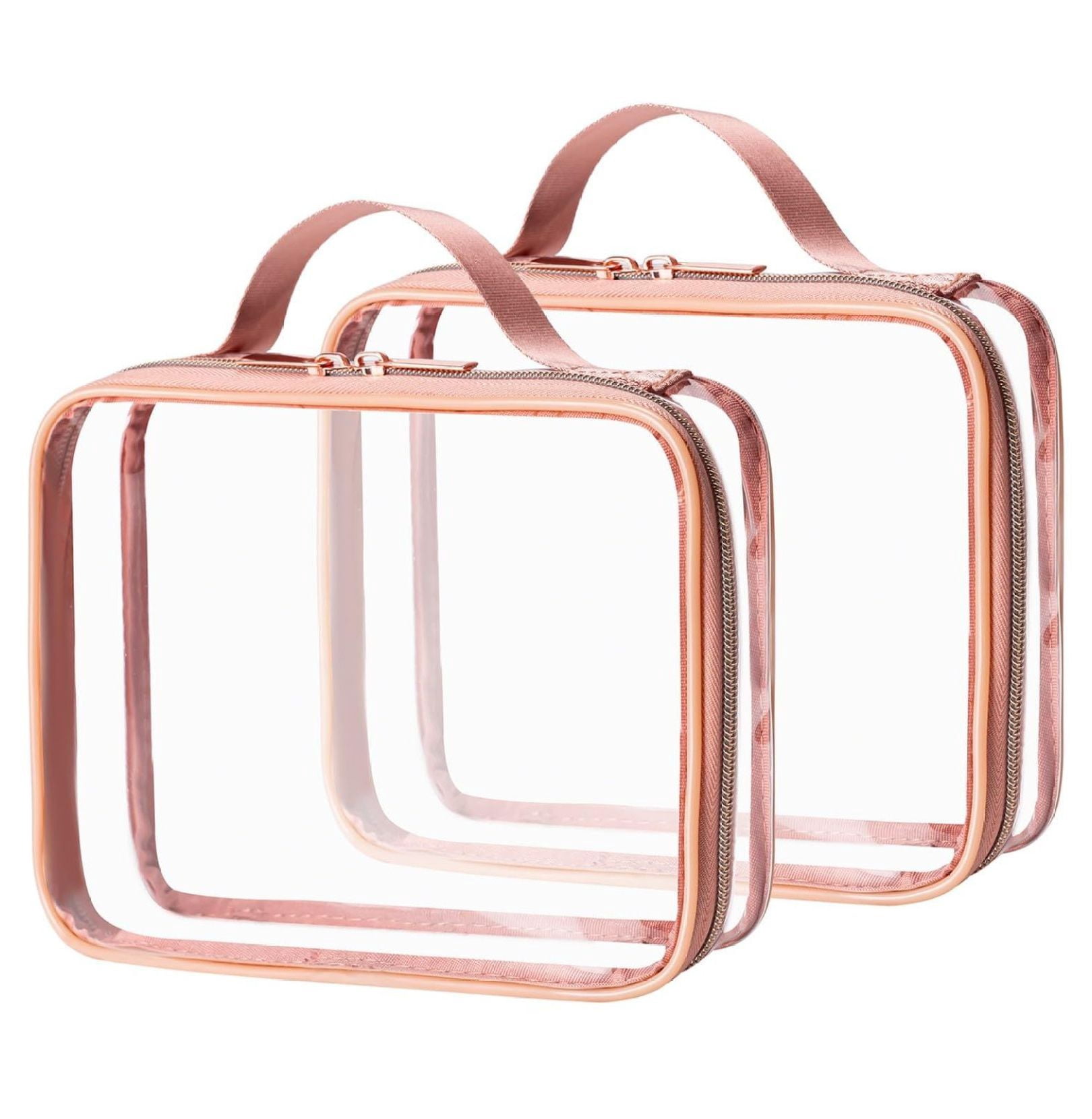MODENGKONGJIAN TSA Approved Clear Toiletry Bag, 2 Pack Clear Quart Size ...