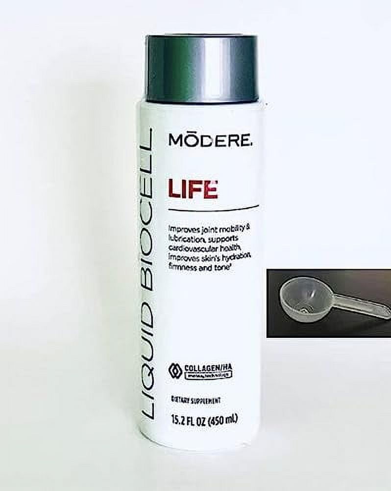 MODERE Natural Liquid Biocell Collagen with Hyaluronic Acid, 1 Tbsp Measuring Spoon Set- 450mL ...
