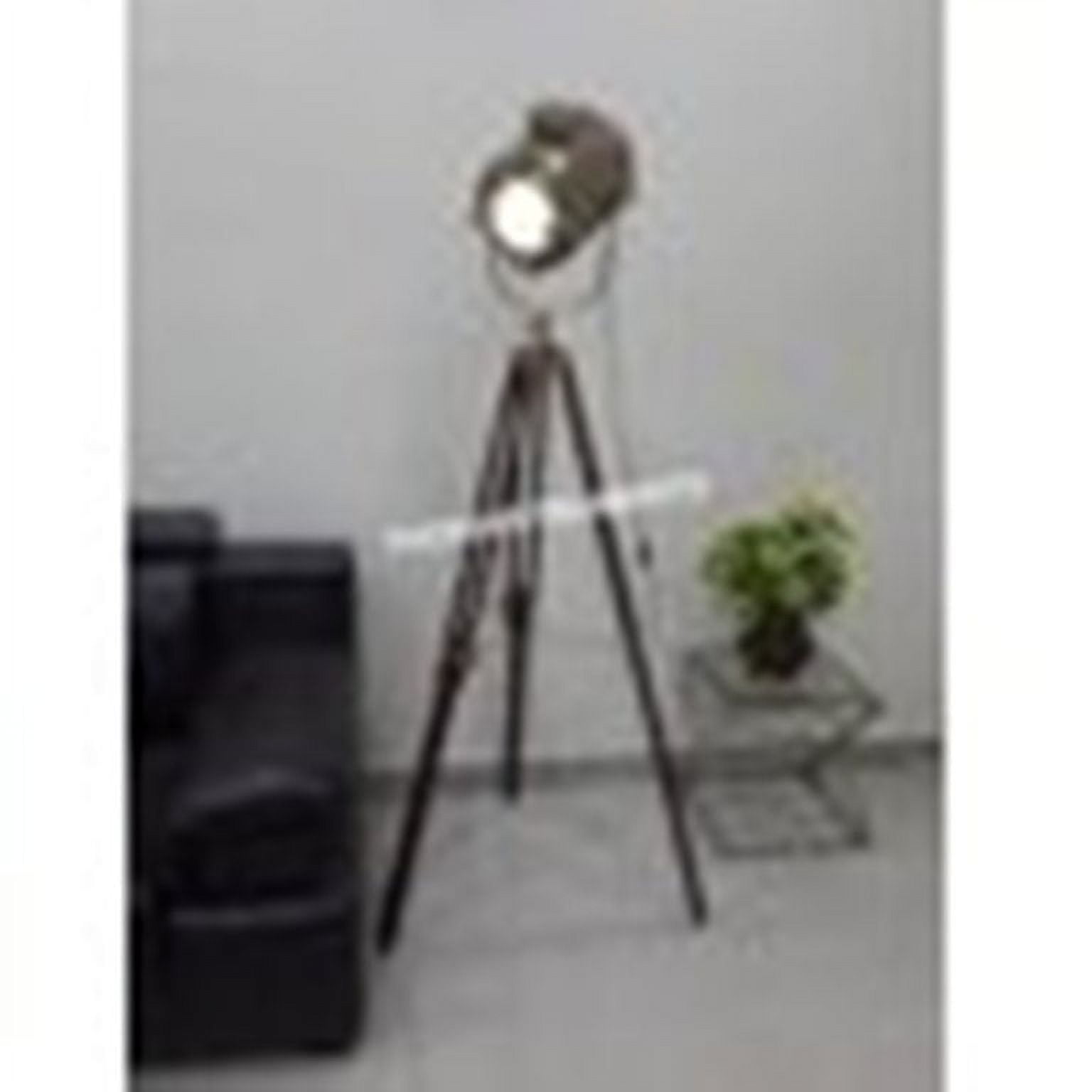MODERN DESIGNER WOODEN SPOT LIGHT STUDIO FLOOR LAMP SEARCHLIGHT RUSTIC ...