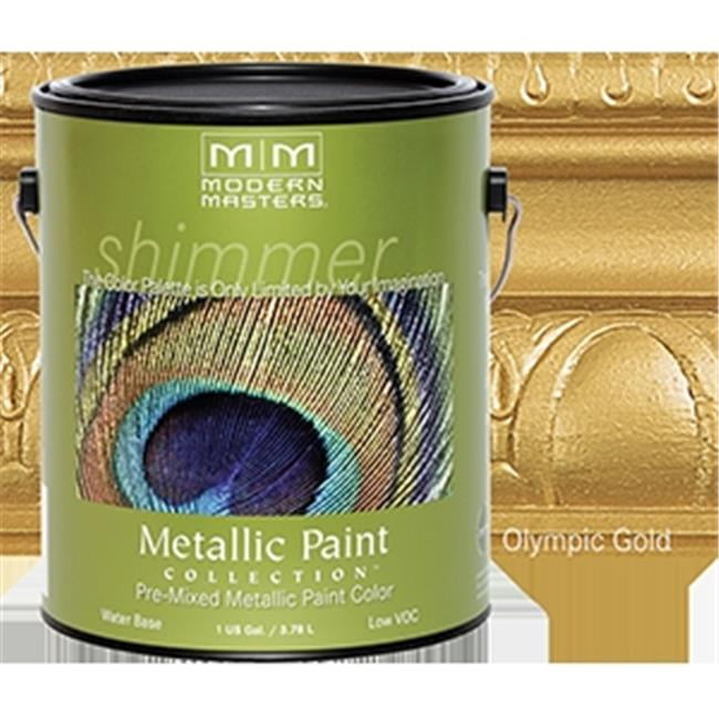 Modern Masters 1 Gallon Olympic Gold Metallic Paint, Opaque Finish ...