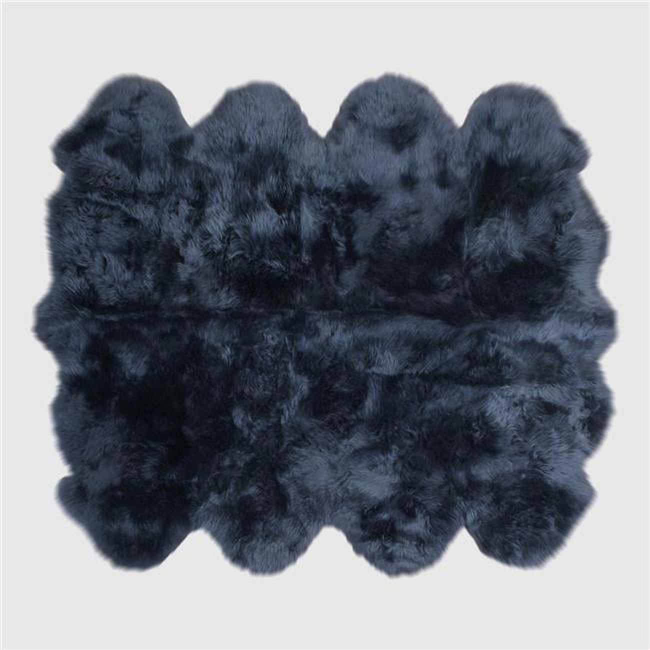MODERN SHEEPSKIN OCTO PELT RUG, BLUE INDIGO - Walmart.com