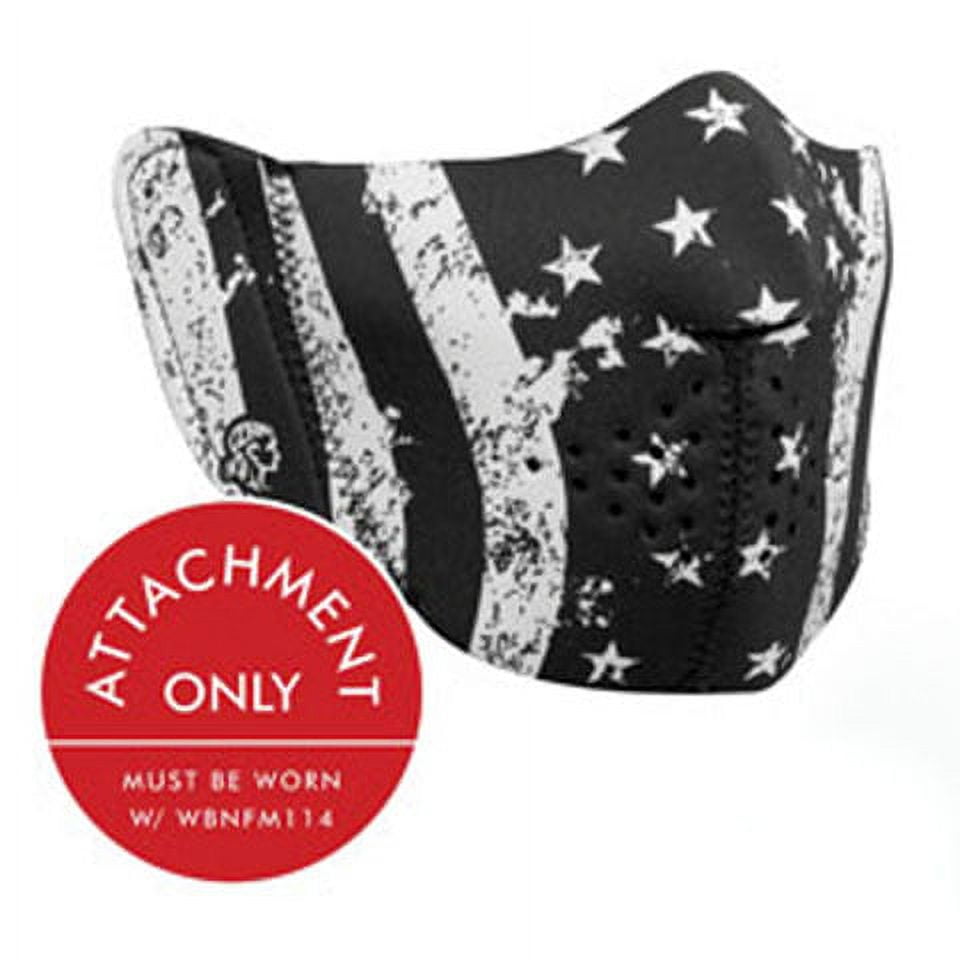 MODI-FACE DETACHABLE MASK, BLACK/WHITE VINTAGE FLAG - Walmart.com