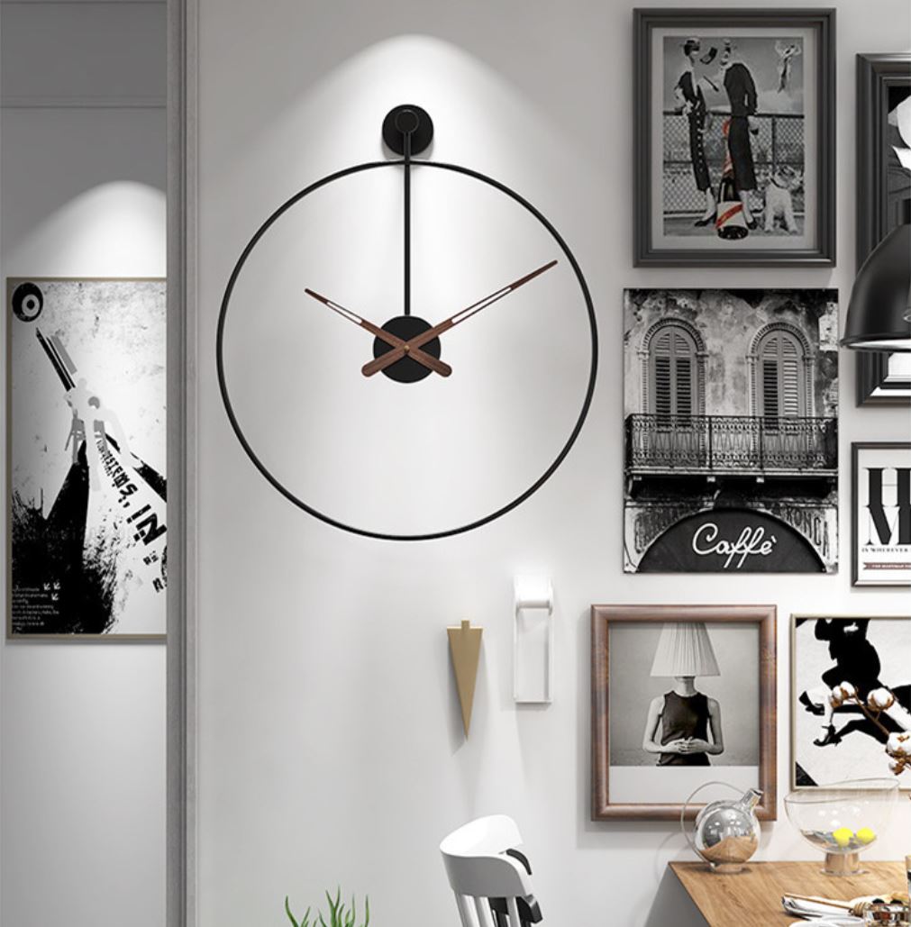 MODIRNATION 'The Ring' Oversized Modern Nordic Wall Clock, Minimalistic ...