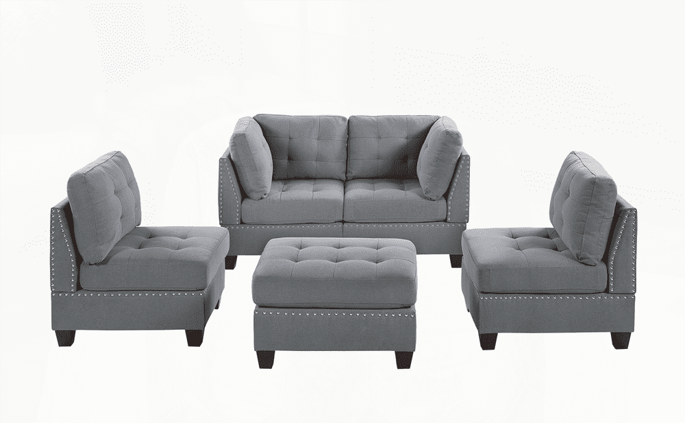 MODULA SET - 5PC Gray Sectional Sofas | Walmart US Store - Walmart.com