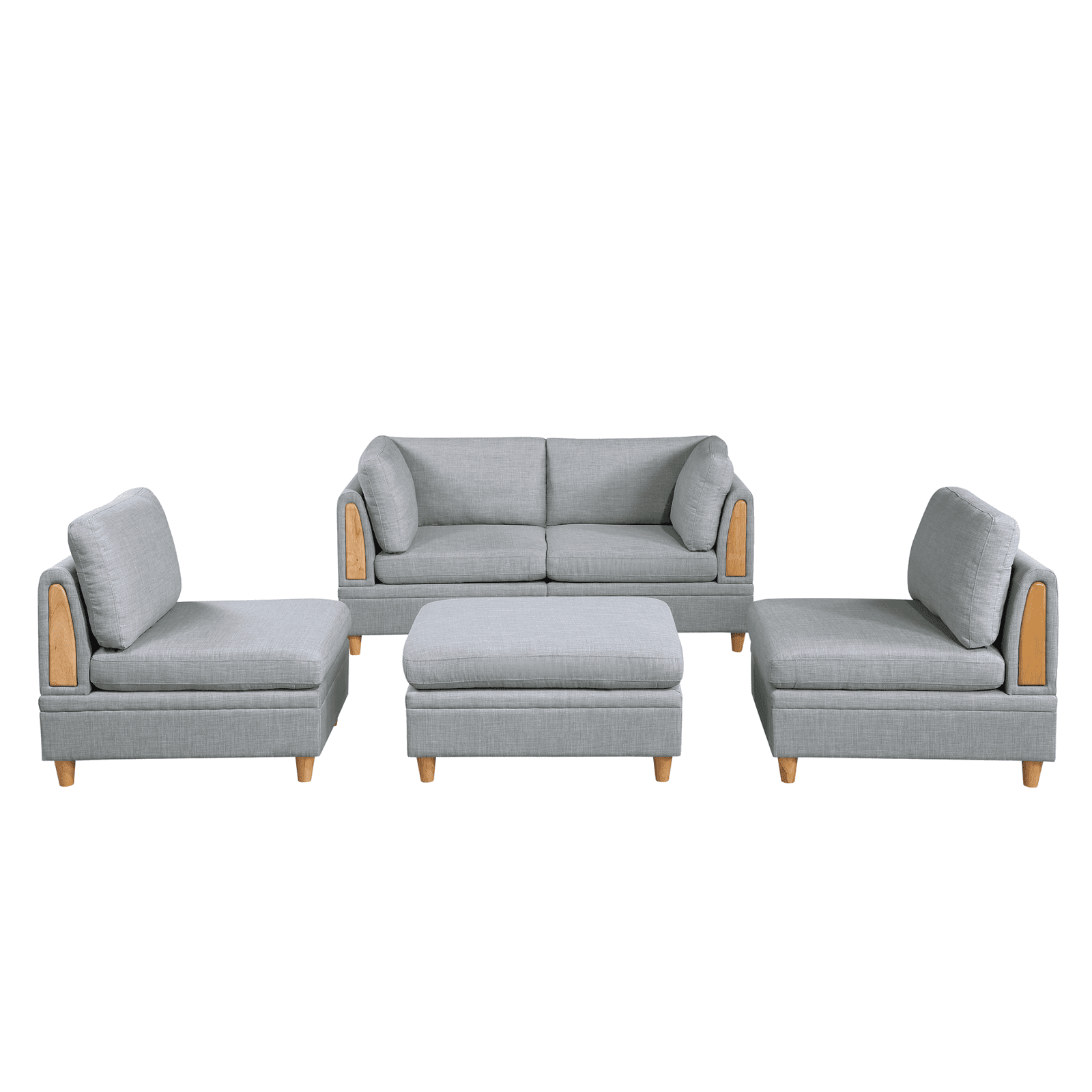 MODULA SET - 5PC in Light Gray 00065 - Walmart.com