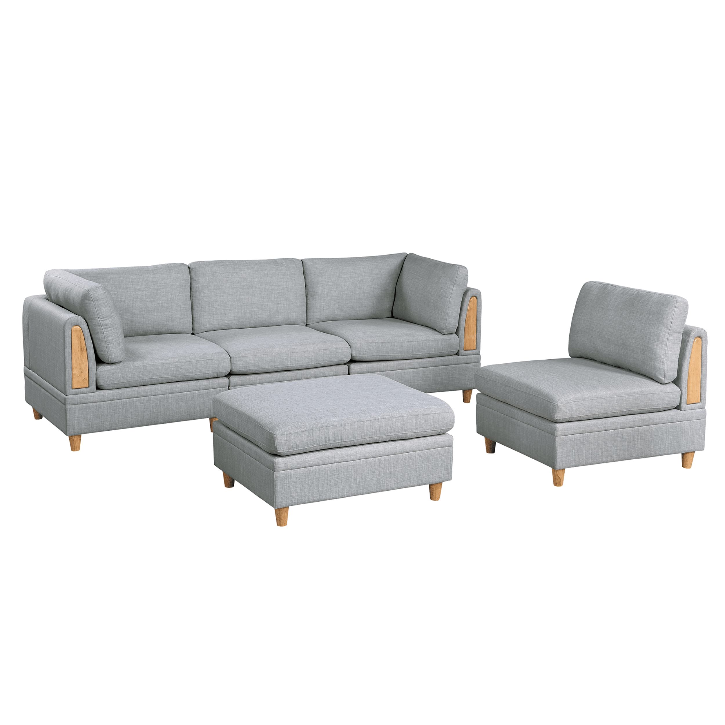 MODULA SET - 5PC in Light Gray 00066 - Walmart.com