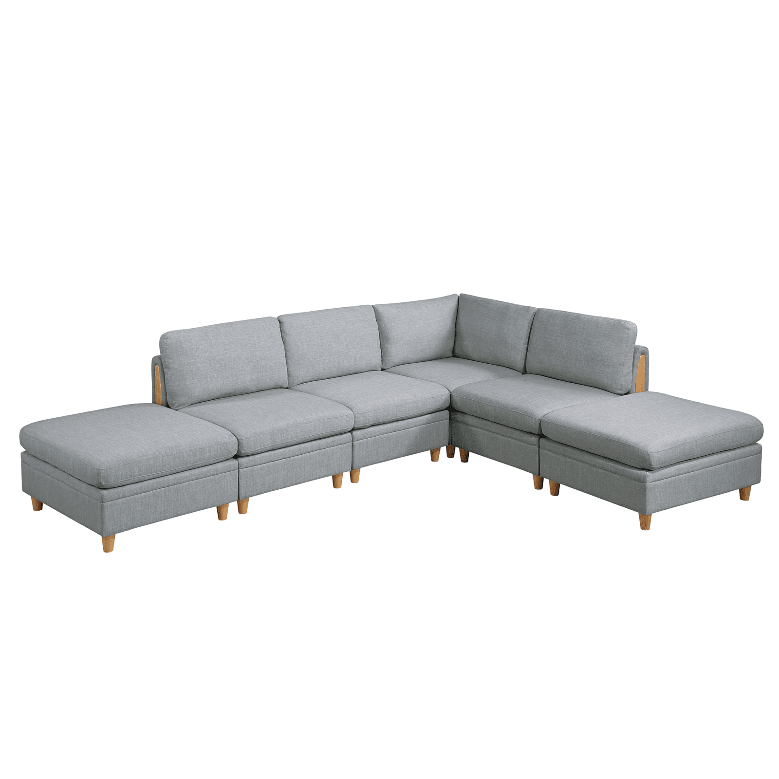 MODULAR SET - 6PC in Light Gray 00067 - Walmart.com