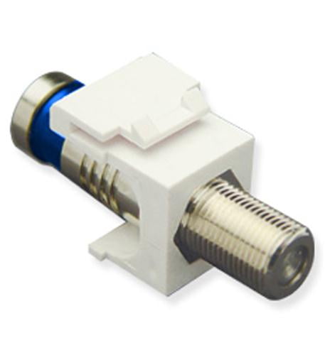 MODULE- CRIMP- F-TYPE- RG6Q- WHITE Jacks and Faceplates - Walmart.com