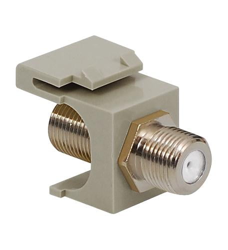 MODULE- F-TYPE- NICKEL PLATED- GRAY Jacks and Faceplates - Walmart.com