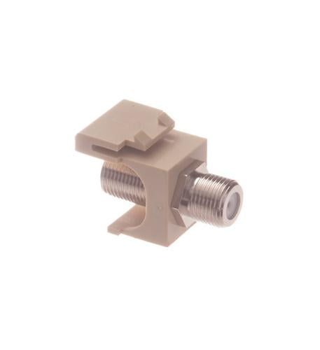 MODULE- F-TYPE- NICKEL PLATED- IVORY Jacks and Faceplates - Walmart.com