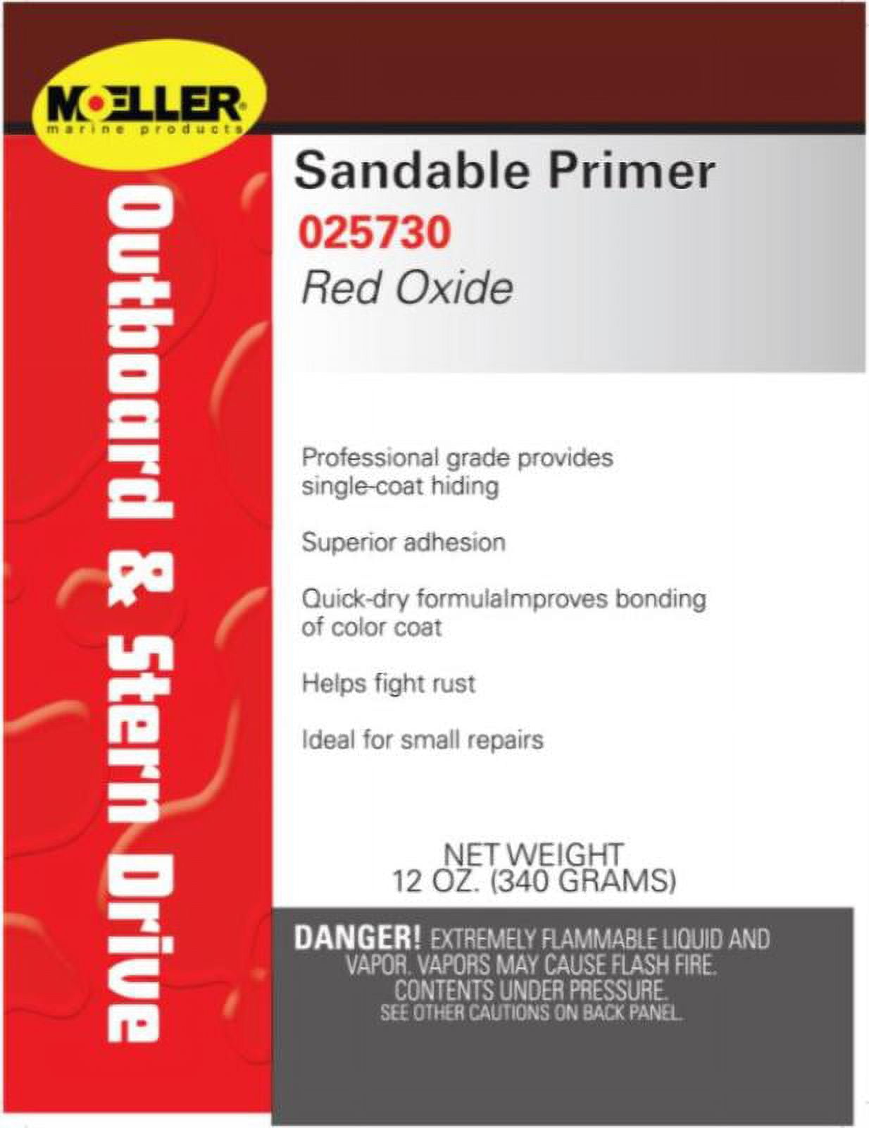 MOELLER 025730 Sandable Primer Red Oxide - Walmart.com