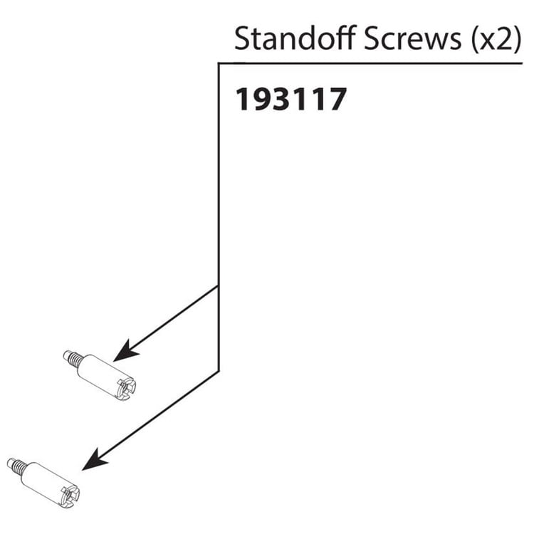 MOEN 193117 STANDOFF SCREW KIT, POSI & 3F - Walmart.com