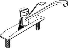 MOEN 7300 Legend Kitchen Faucet Chrome Less Spray - Walmart.com