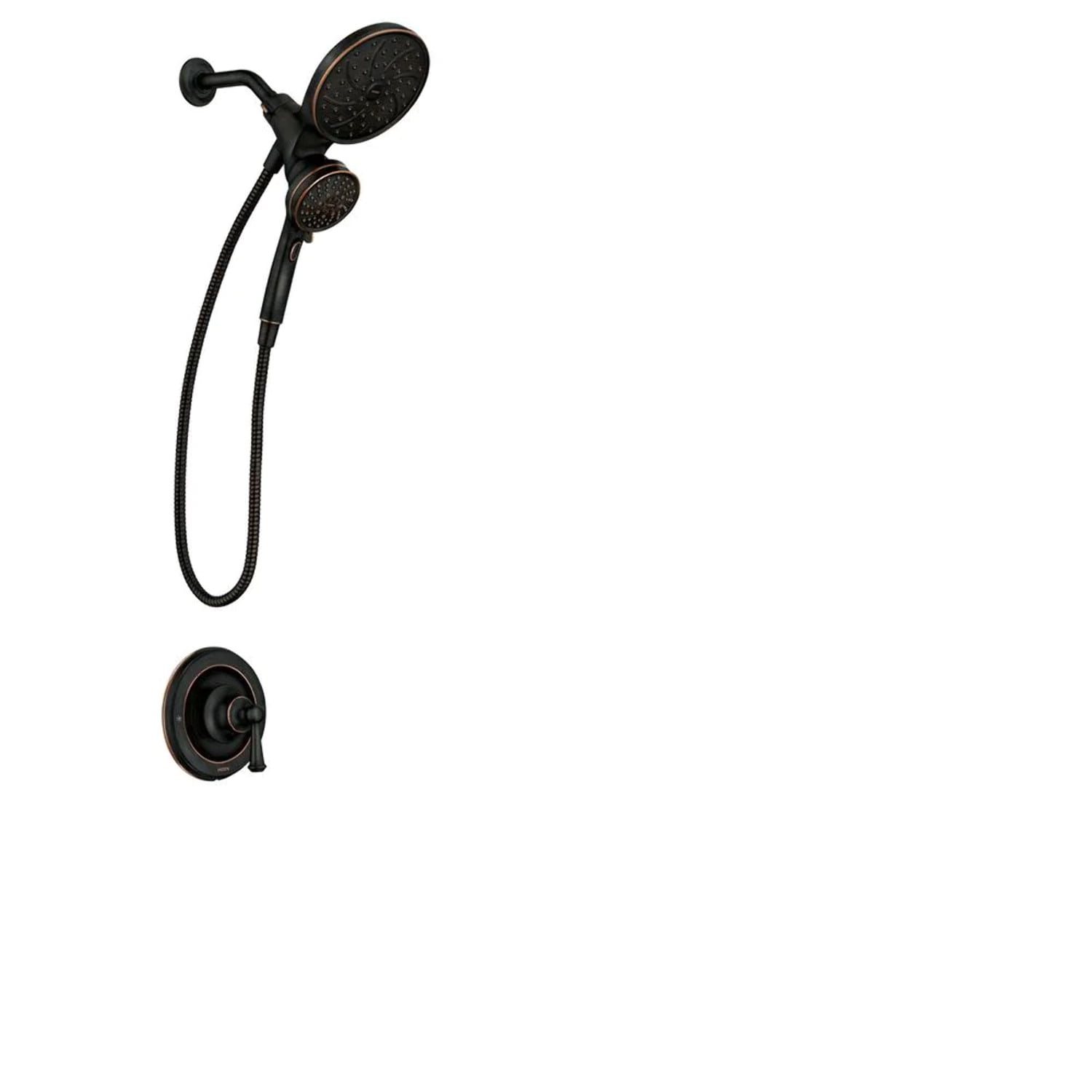 MOEN Brecklyn Bathroom Hand Combo Set, Single Handle 6-Spray Shower ...