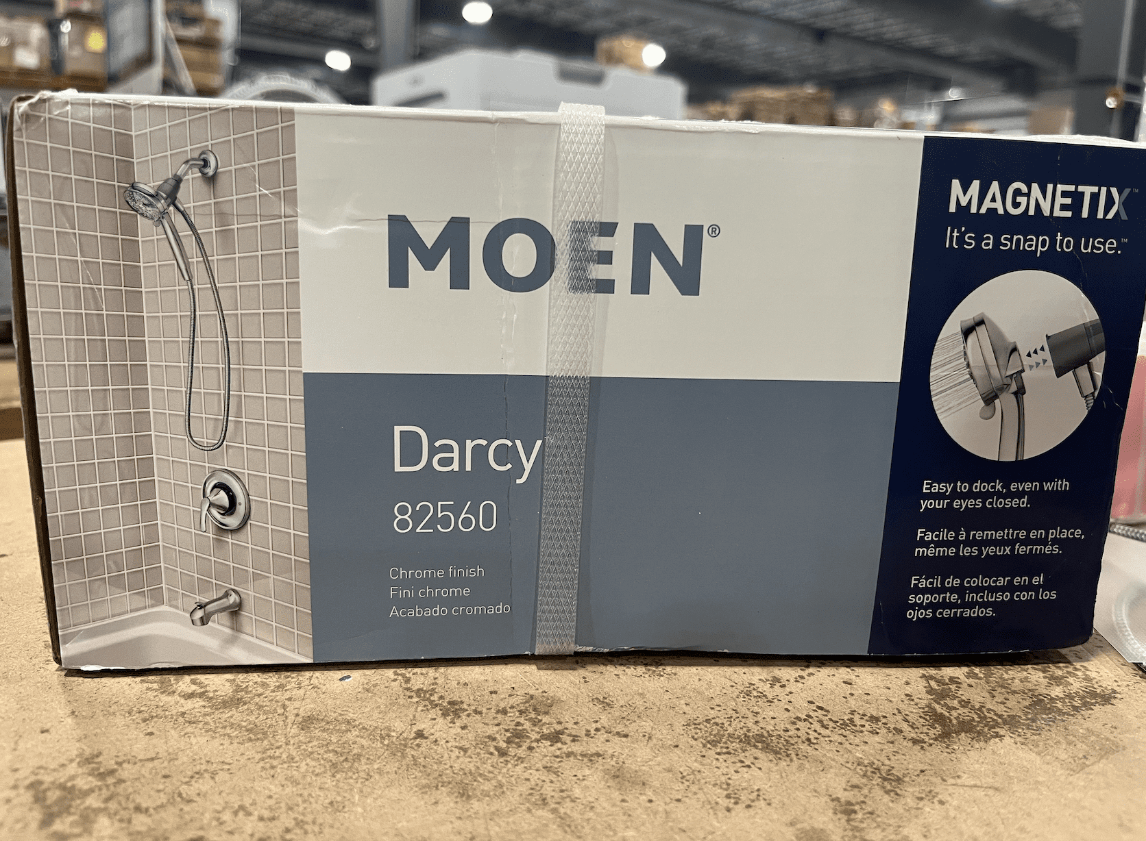 MOEN Darcy with Magnetix Single-Handle 6-Spray 3.75 in. Tub and Shower ...