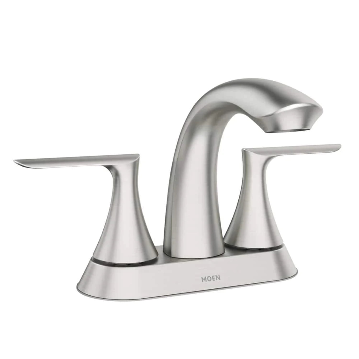 MOEN 84515SRN Findlay 4 in. Centerset Double-Handle Bathroom Faucet in ...