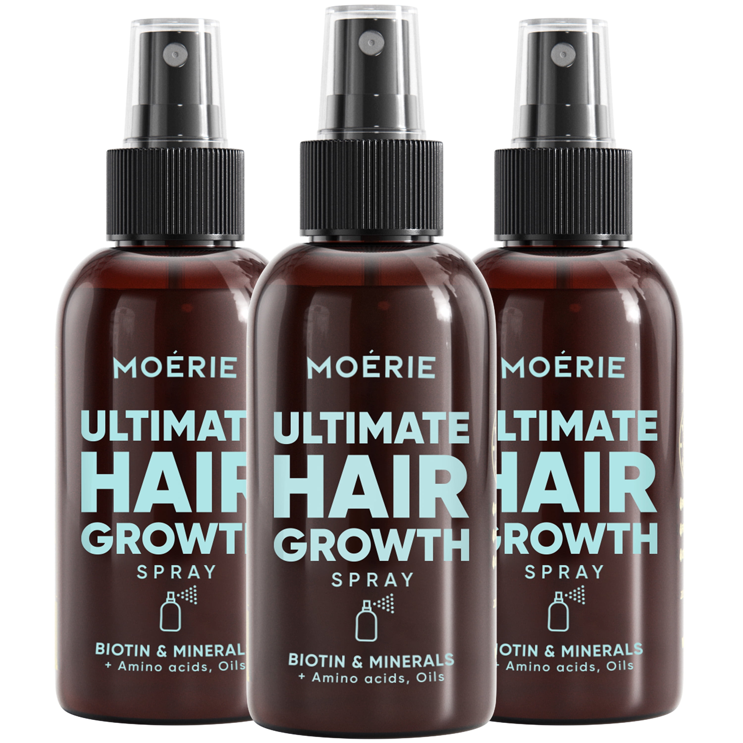 MOERIE Ultimate Mineral Hair Growth Spray – For Longer, Thicker, Fuller ...