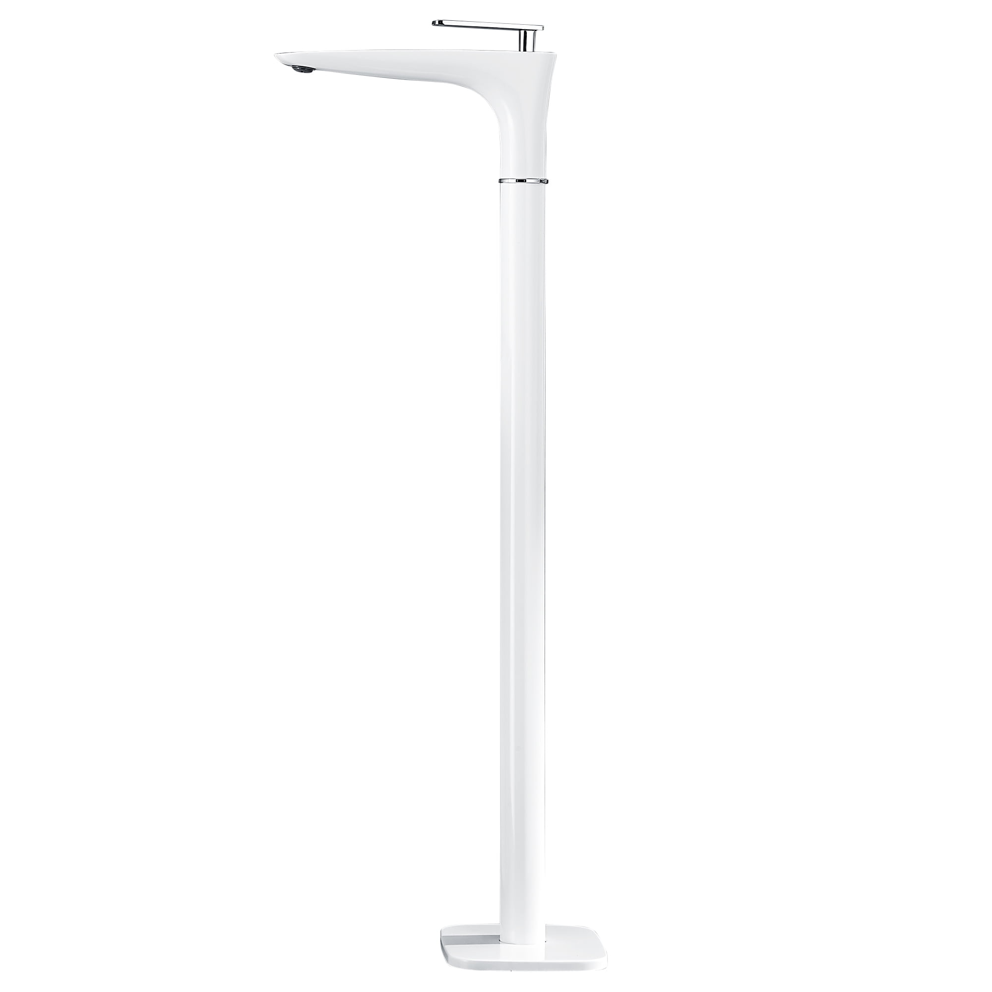 MOGFCT Floor Standing Bathtub Faucets Bathroom Hot Cold Bath Tub White ...