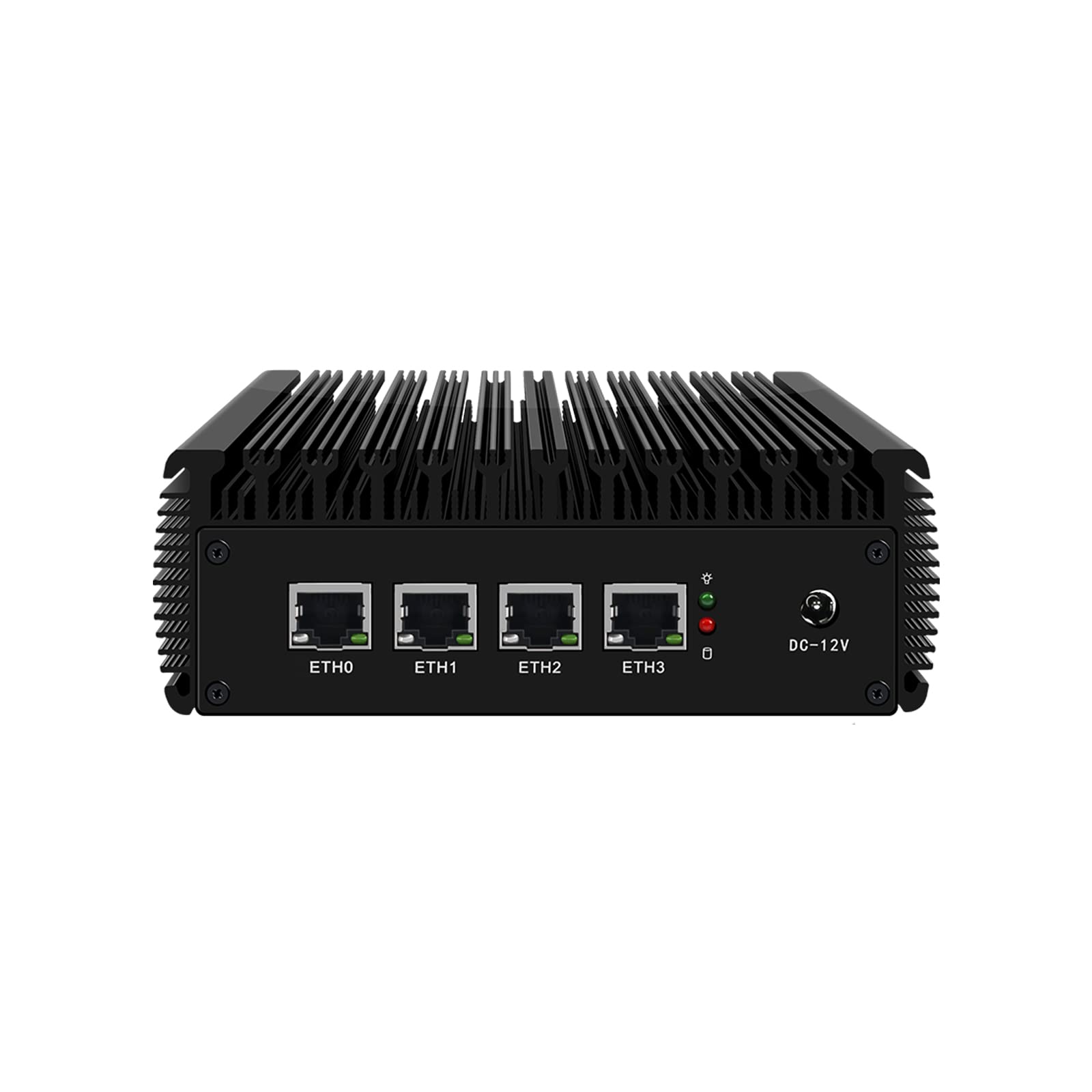 MOGINSOK Firewall Appliance Mini PC 2.5GbE, Intel Celeron J4125 Quad Core 4xIntel I225-V LAN VPN ...