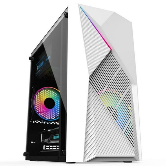 MOGPC Gaming Tower Desktop PC, Windows 11, AMD Ryzen 5 5600G 3.9GHz ...