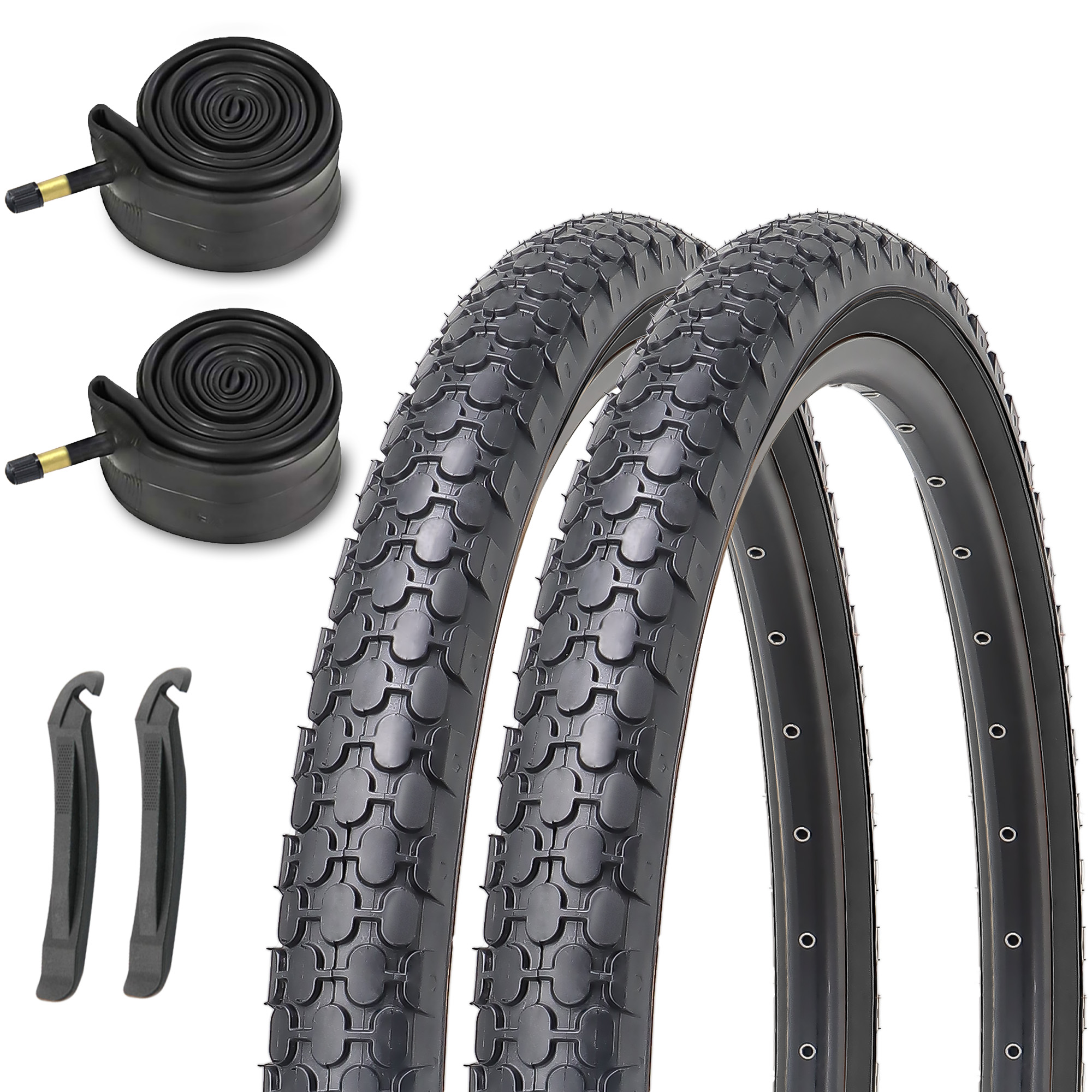 Goodyear 26" x 1.90"-2.3" Heavy Duty Bike Tube, Tire Levers included, 2 Pack - Walmart.com