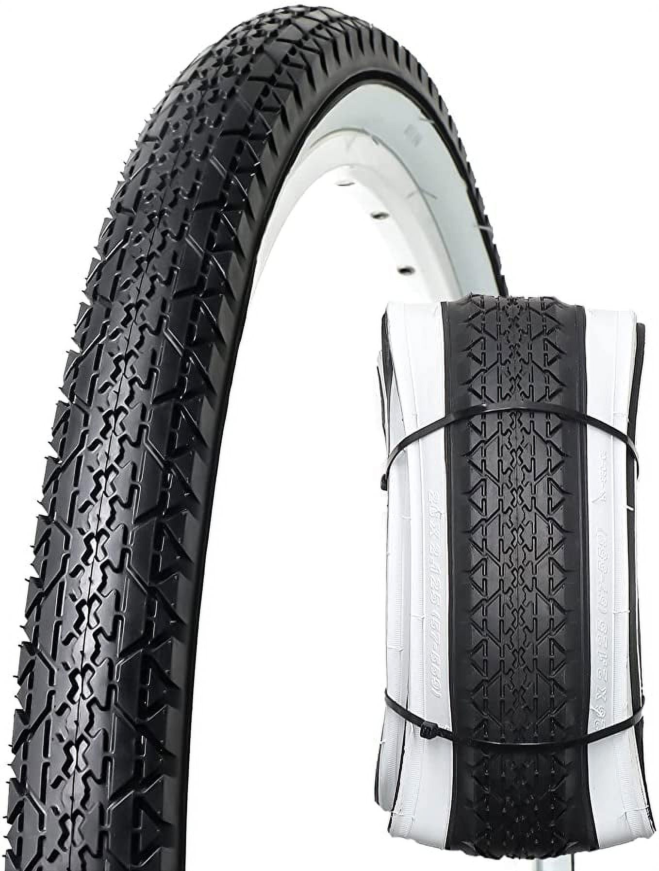MOHEGIA Cruiser Bicycle Tire 26" x 2.125", White - Walmart.com