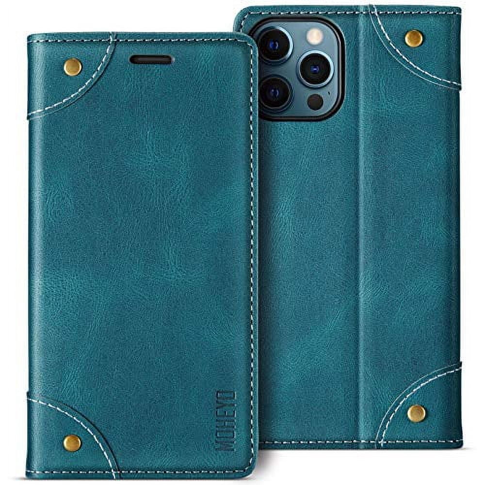 MOHEYO Luxury Wallet Flip Cover Soft Leather Card Holder Case for ...
