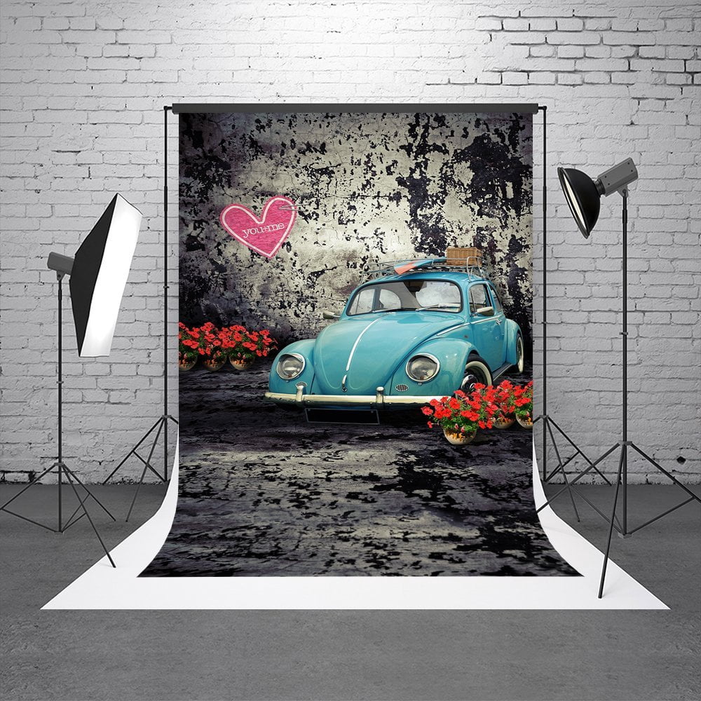 MOHome 5X7ft Retro Car Street Photography Backdrops for Backdrop Studio ...