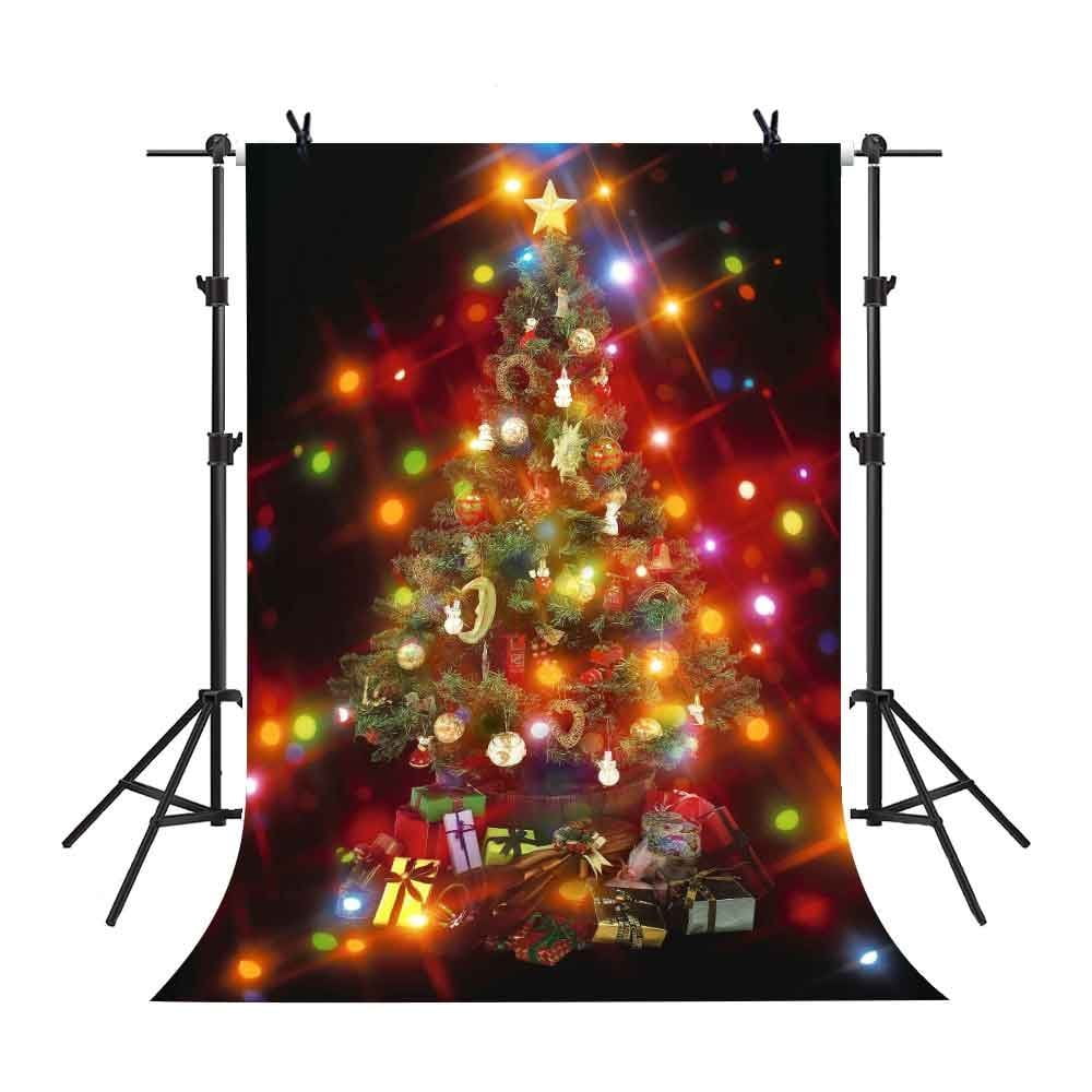 MOHome 5x7Ft Christmas Trees Backdrop Gift Xmas Decorating Family ...
